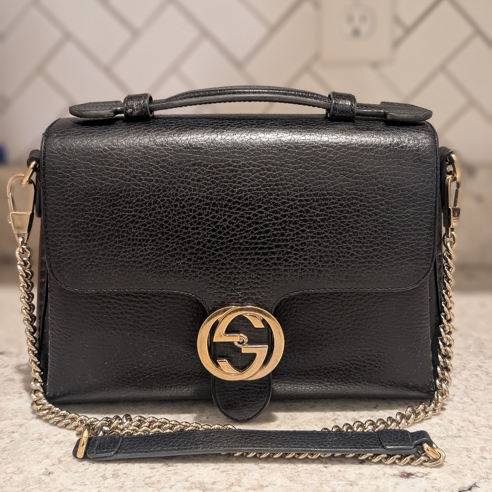 Gucci Interlocking G Top Handle Bag - Gem